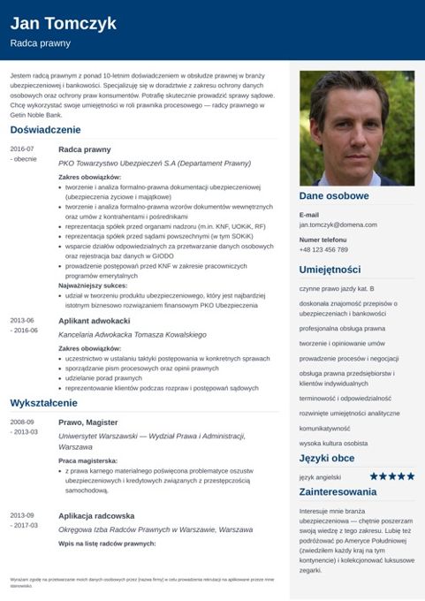 Szablony CV do pobrania. Wypełnij CV szablon w 5 minut!