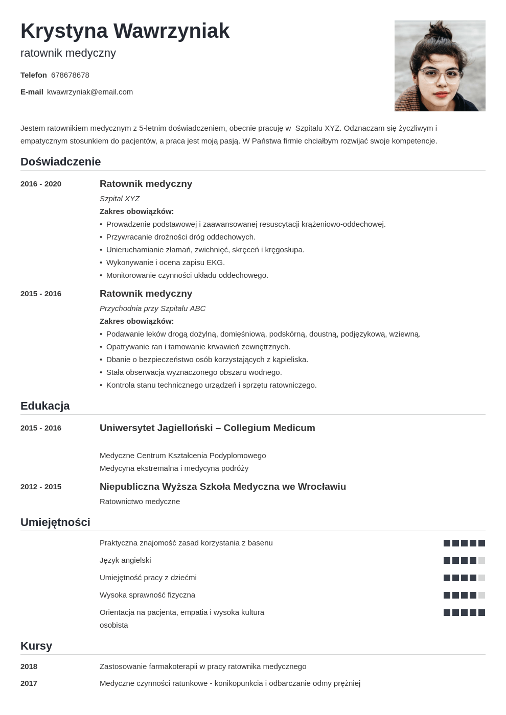 CV wzór: 75+ przykładów gotowych CV do pobrania