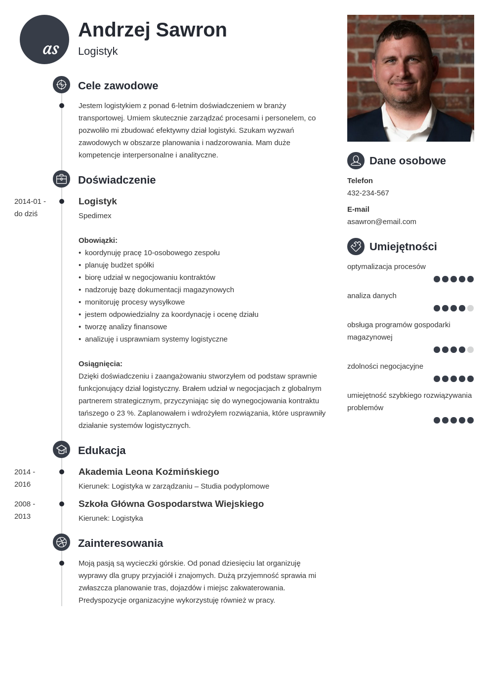 CV i list motywacyjny logistyka - porady jak napisać i wzory