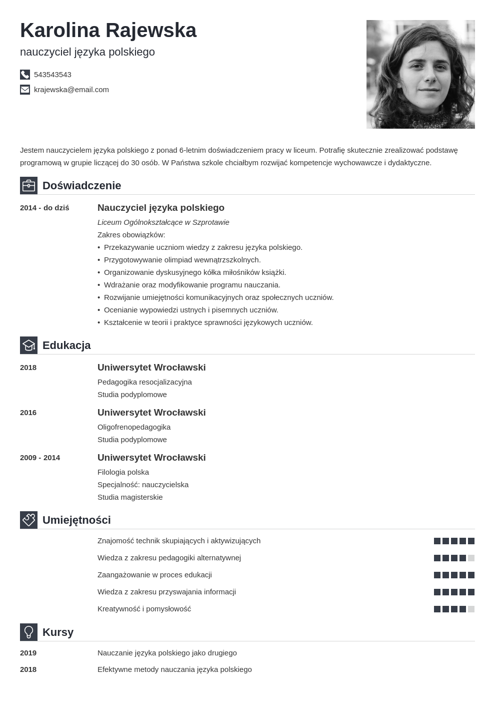 Elementy CV - jakie sekcje zawiera życiorys? Budowa CV
