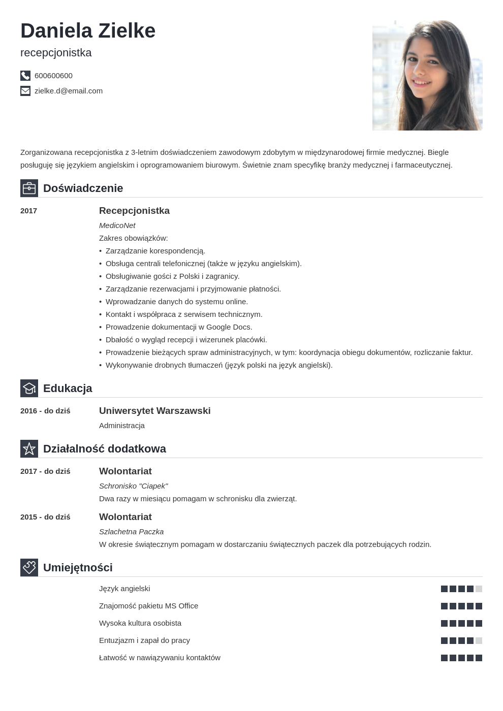 Europass CV online - wzór [+ Jak korzystać z kreatora?]